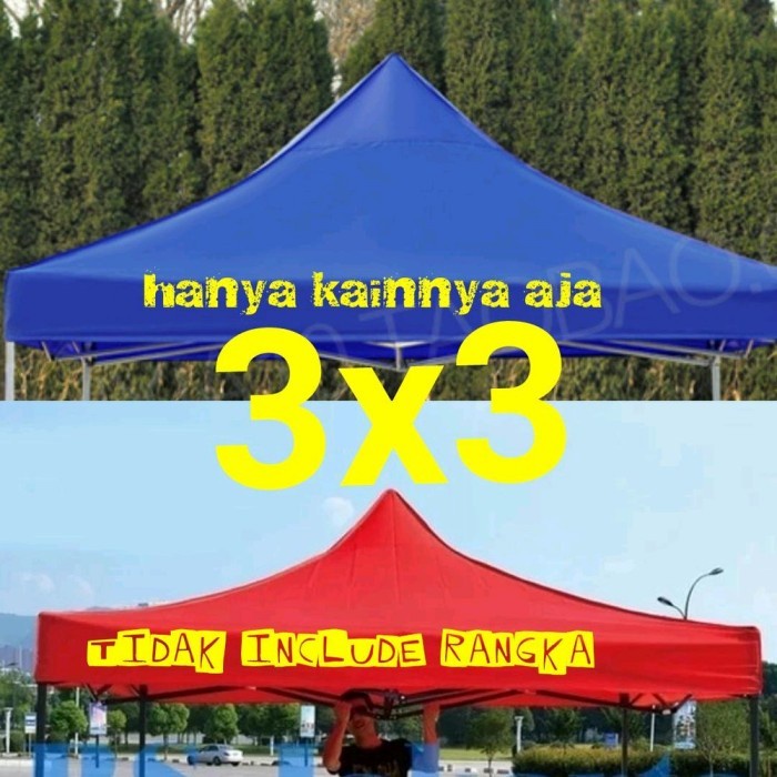 Jual ATAP TENDA LIPAT 3X3 TENDA STAND/ TENDA BAZAR | Shopee Indonesia