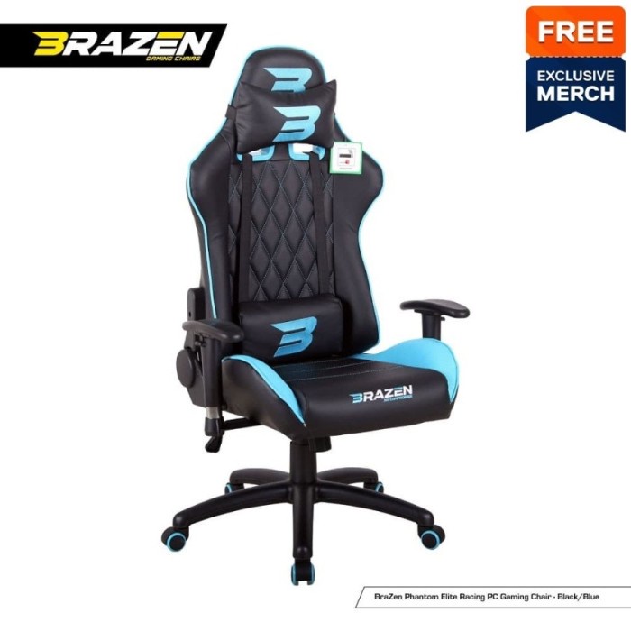 Jual BRAZEN PHANTOM ELITE PC GAMING CHAIR - BLUE | Shopee Indonesia