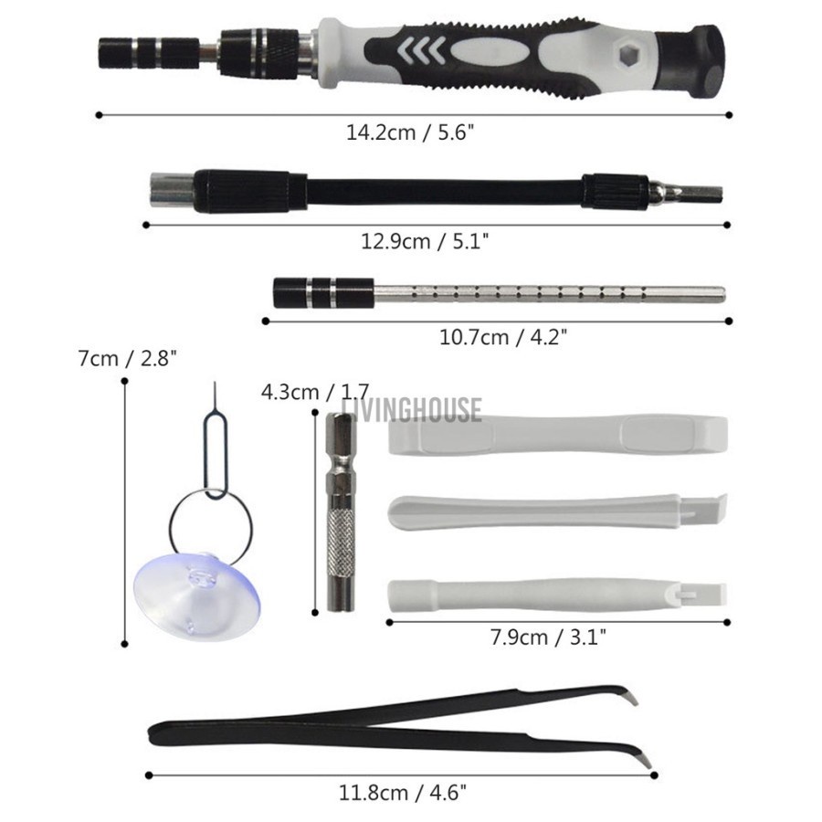 Jual Obeng Set Reparasi 115 In 1 Screwdriver Multifungsi Service Handphone Laptop Kamera ...