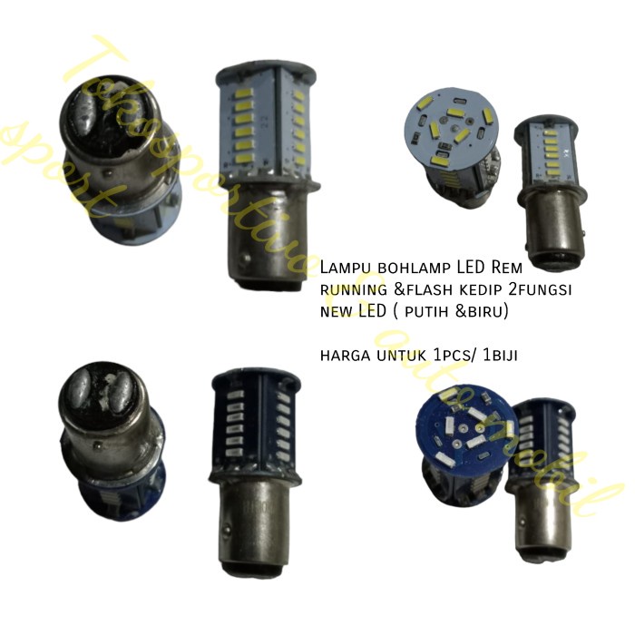 Jual LAMPU BOHLAMP LED REM STOP P21 KAKI 2 RUNNING FLASH KEDIP MOBIL ...