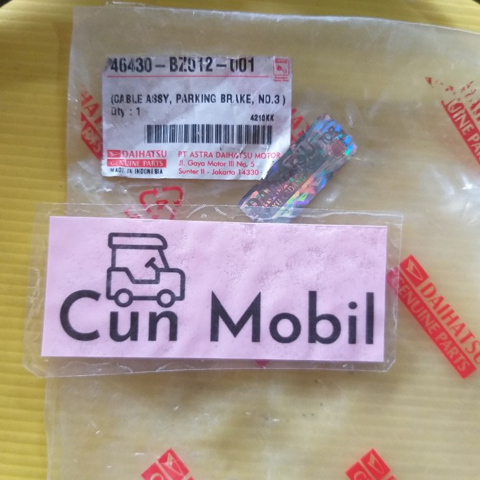 Jual kabel rem tangan avanza xenia lama belakang kiri asli 46430-bz012-001 cintavera | Shopee ...