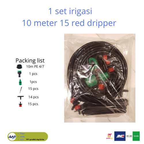Jual PAKET SET IRIGASI FERTIGASI 10 METER 15 RED DRIPPER 19BA | Shopee ...