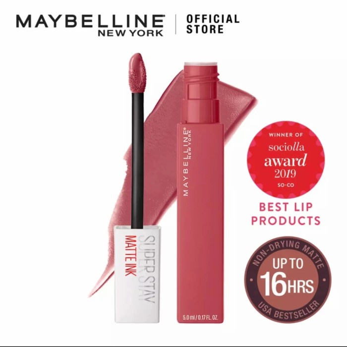Jual Maybelline Superstay Matte Ink - 225 DELICATE | Shopee Indonesia