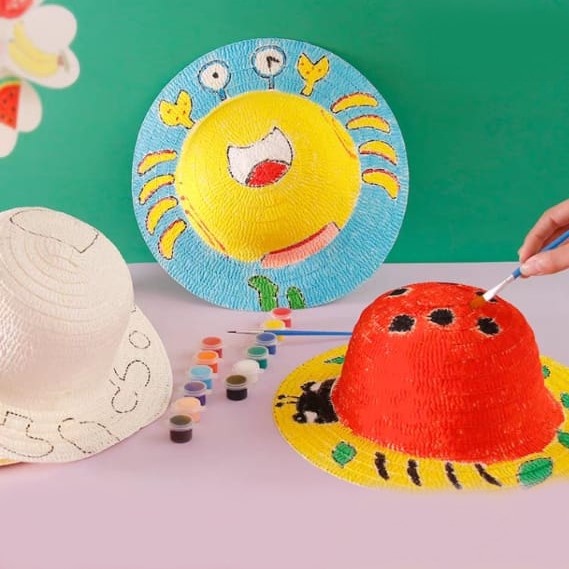 Jual [BS] Mainan Edukasi Topi Jerami - Handmade DIY Untuk Edukasi Anak ...