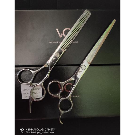 Jual D Hair scissors barber 7 inchi gunting set v&g gunting cukur ...