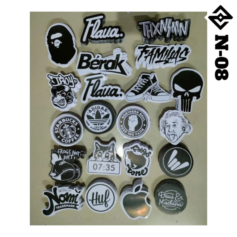 Jual STIKER PACK ISI 21 PCS. STIKER BRAND, STIKER KARAKTER, STIKER ...