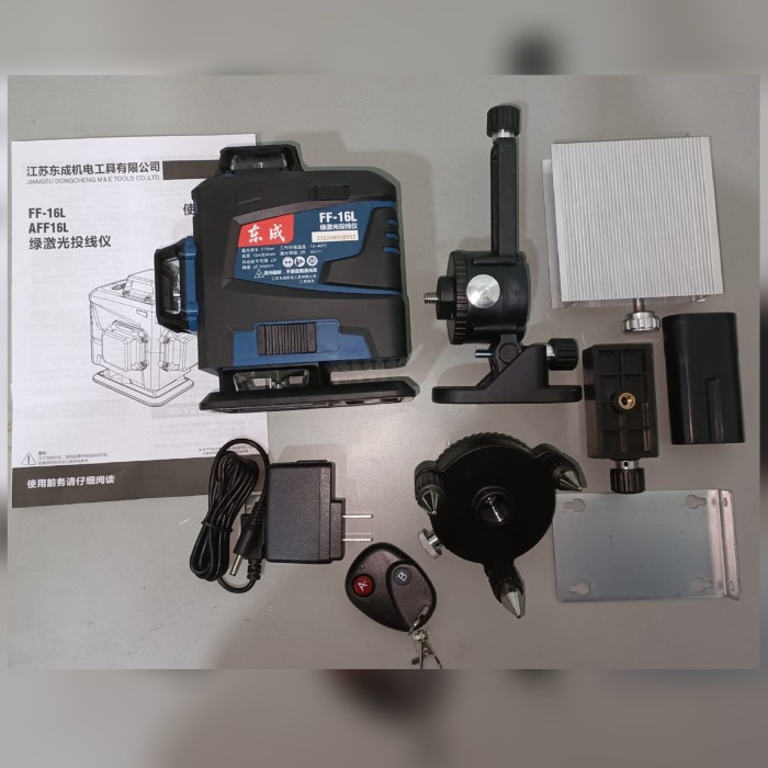 Jual Mesin self leveling laser 16 line dongcheng remote laser level FF ...