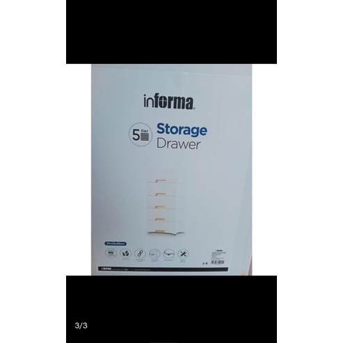 Jual Laci 5 susun Informa || Ivy Drawer 5 Layer || Lemari Baju 5 Susun ...