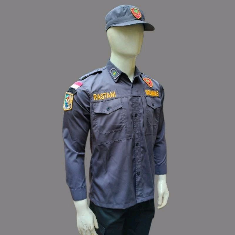 Jual SERAGAM LINMAS SATLINMAS HANSIP TERBARU 2024/SERAGAM SATLINMAS ABU ...