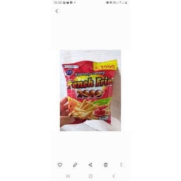 Jual snack makanan ringan ciki kentang saos french fries 2000 per ...