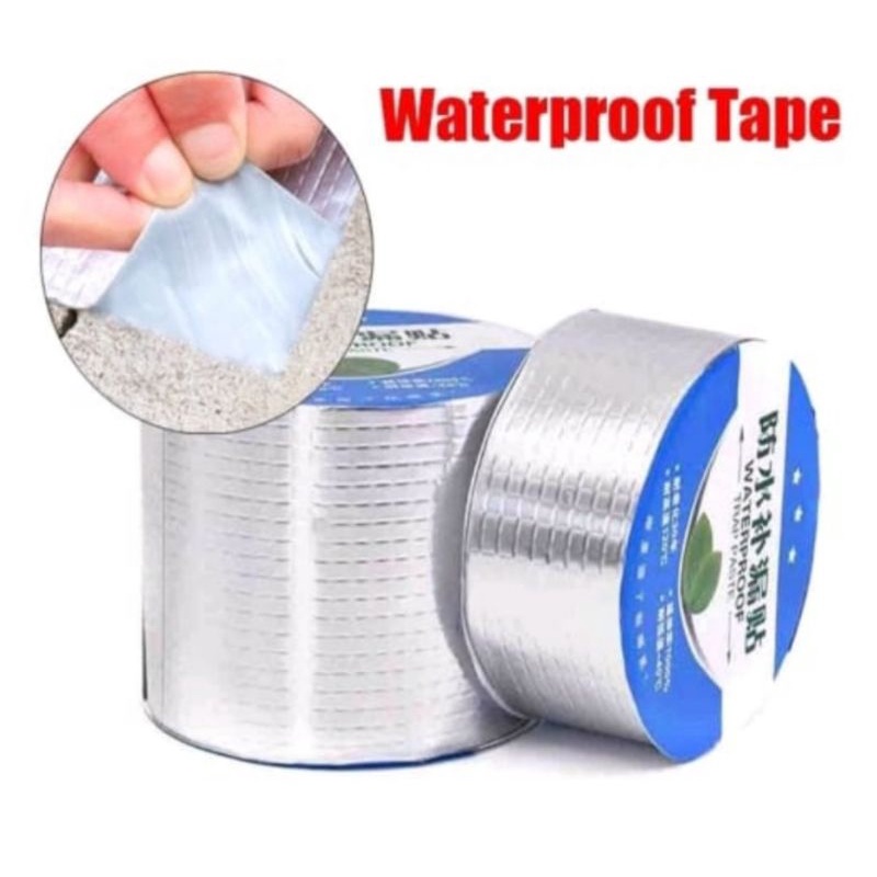 Jual Lakban Anti Bocor Aluminium Foil Butyl Waterproof Flex Tape Lem Anti Bocor ( 5CM X 5M ...