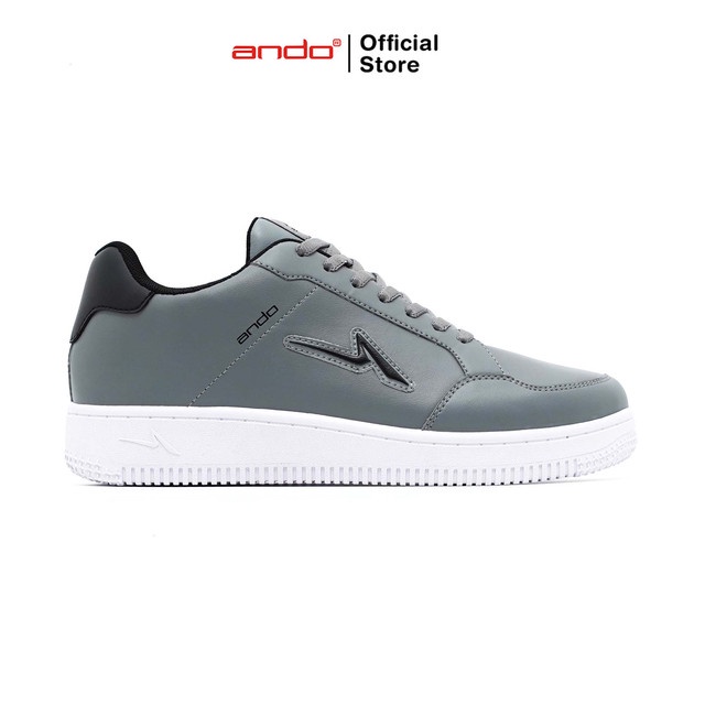 Jual Ando Official Sepatu Sneakers Trisey Pria Dewasa - Abu-Abu/Hitam ...