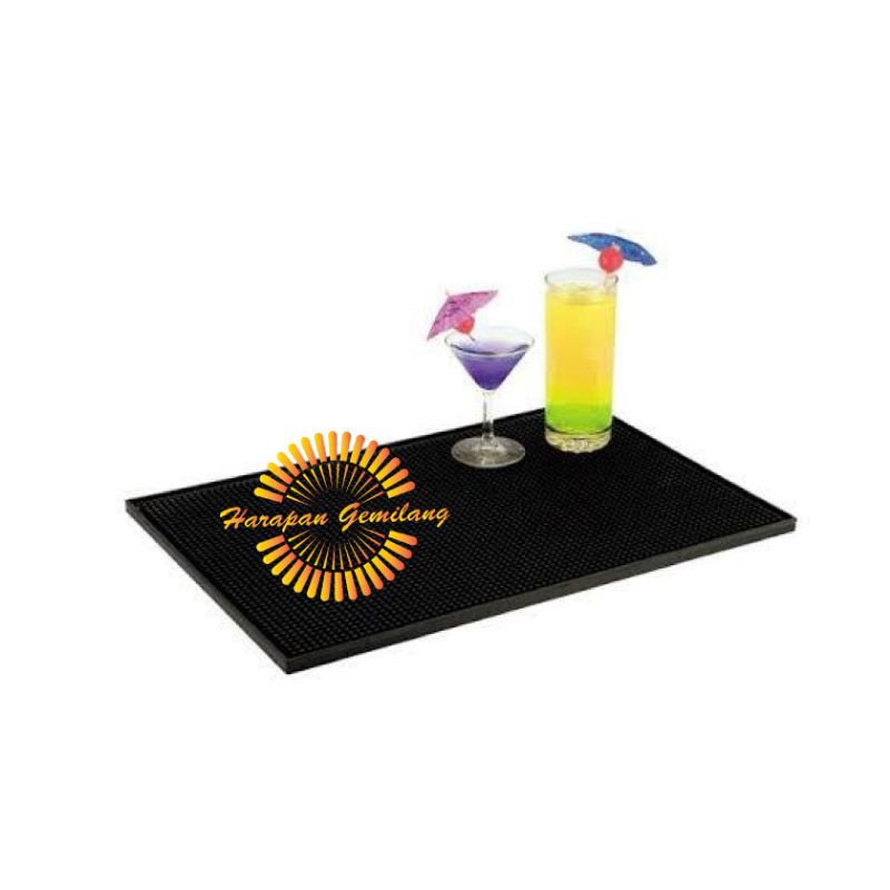 Jual Bar Mat Bartender Rubber Bar Spill Mat Tatakan Gelas | Shopee ...