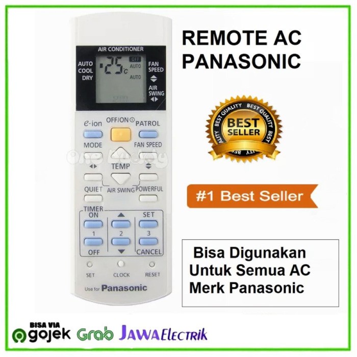 Jual Remote Control AC Panasonic INVERTER asli | Shopee Indonesia