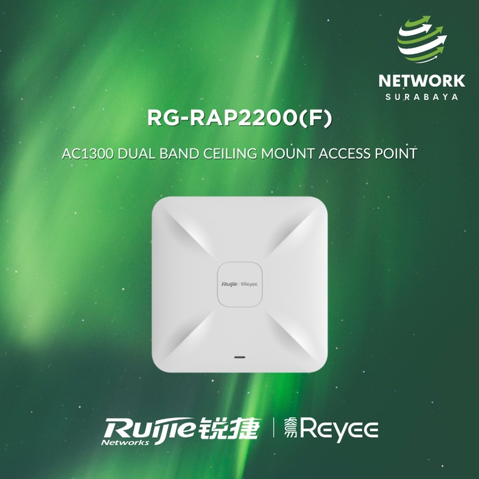Jual Ruijie Reyee RG-RAP2200(F) MU-MIMO Dual-Stream Ceiling Access ...