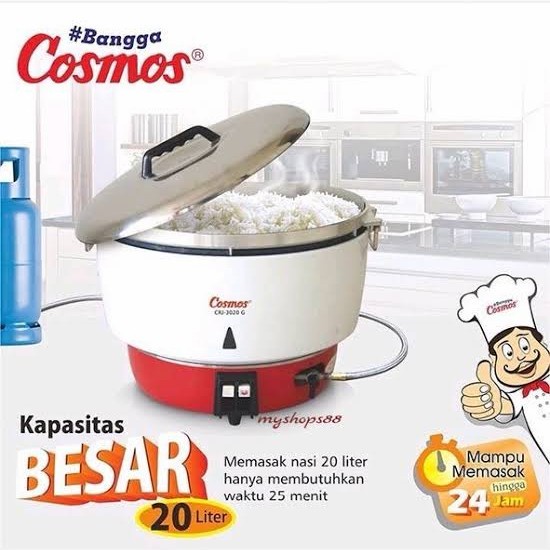Jual _^_^_^] Gas Cooker COSMOS CRJ 3020 MAGIC COM RICE COOKER BESAR 20 ...