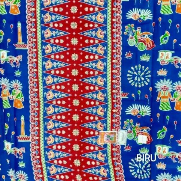 Jual New! KAIN SARUNG BETAWI MOTIF ONDEL ONDEL/SARUNG BATIK/SARUNG ...