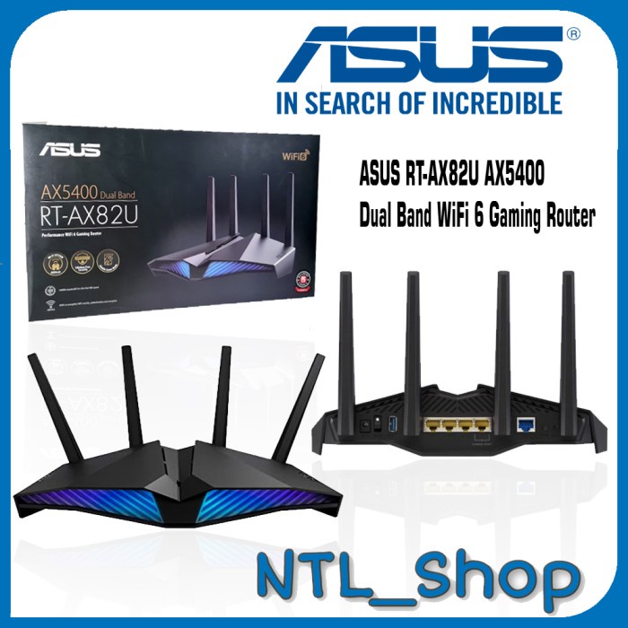 Jual ASUS RT-AX82U AX5400 Dual Band WiFi 6 Gaming Router | Shopee Indonesia