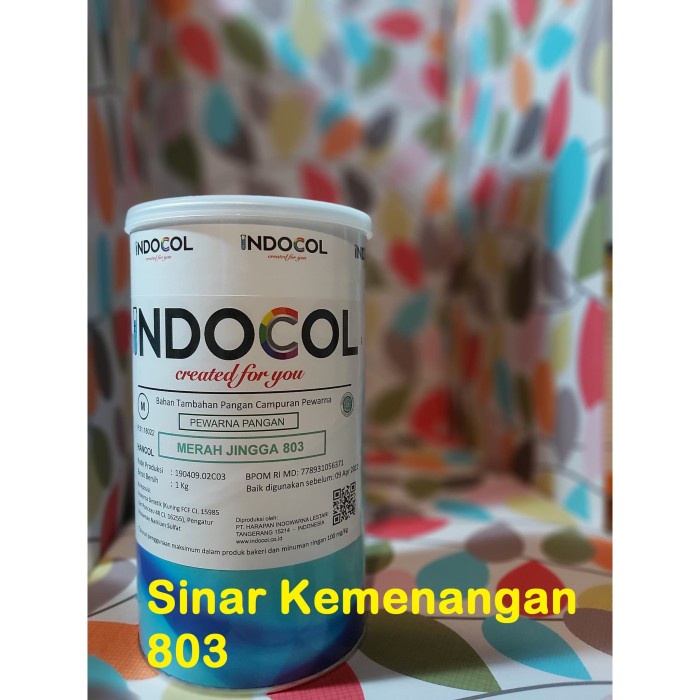 Jual PEWARNA MAKANAN INDOCOL ORANGE RED 803 - MERAH JINGGA; 1 KG ...