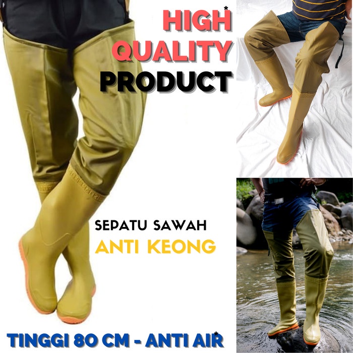 Jual SEPATU BOOT SAWAH ANTI KEONG TINGGI 80 CM ANTI AIR / BENDA TAJAM ...