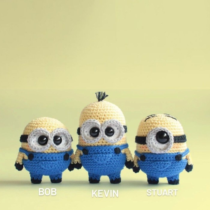 Jual Rya Minion Despicable Me Amigurumi (Boneka Rajut Minion Action ...