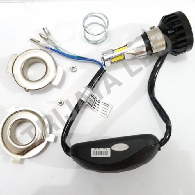 Jual Lampu Led Utama Depan Rtd 6 Sisi 35 Watt Kipas H4 H6 Ac Dc Motor Mobil | Shopee Indonesia