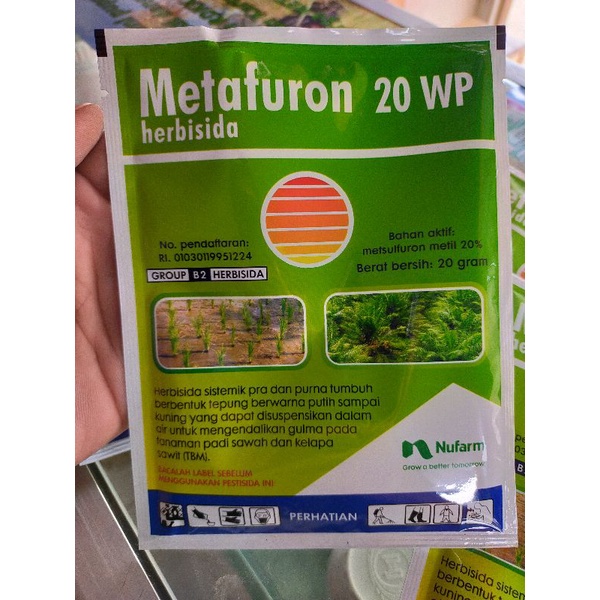 Jual Herbisida sistemik pra purna tumbuh METAFURON 20wp kemasan 20gram ...