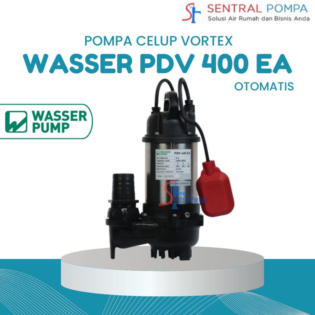 Jual Wasser PDV-400EA Pompa Celup Vortex 400 Watt PDV 400 EA (otomatis ...