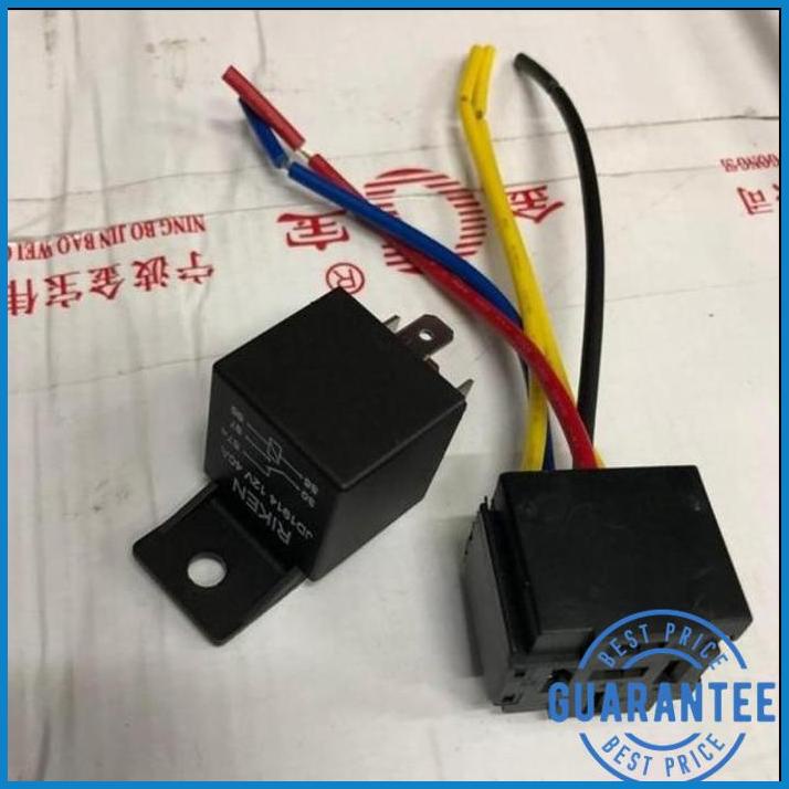Jual RELAY MOBIL PLUS SOKET 5P 5PIN 5KAKI 12VOLT 12V 12 V VOLT RIKEN ...