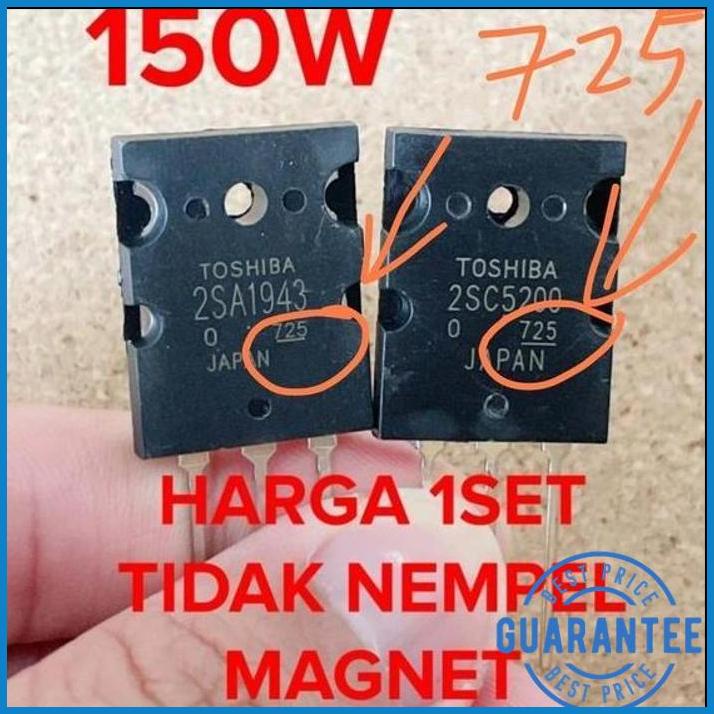 Jual TRANSISTOR TR FINAL TOSHIBA A1943 C5200 2SA1943 2SC5200 LOOT NUMBER 725 | BPL | Shopee ...