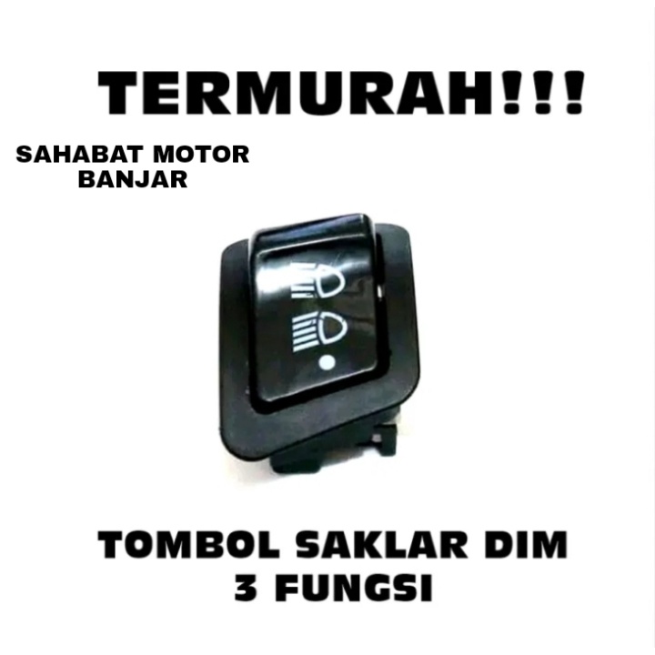 Jual Saklar Lampu Tombol Dim 3 Titik Tec Revo Beat F1 Blade New Vario ...