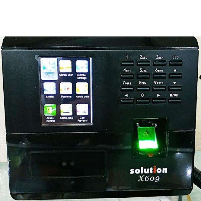 Jual Mesin Absen Absensi Finger Print Sidik Jari Wajah Solution X-609 ...