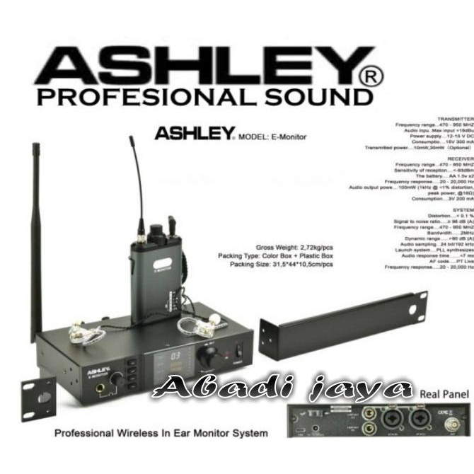 Jual Ear Monitor Wireless Ashley ear monitor E Monitor Original ...