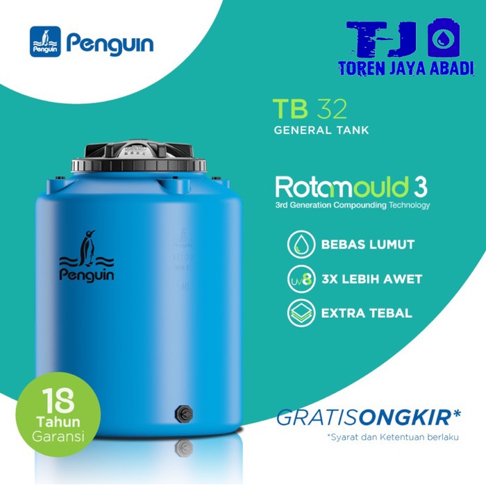 Jual Promo Tandon / Toren / Tangki Air Silinder Penguin Tb 32 - 300 Liter | Shopee Indonesia