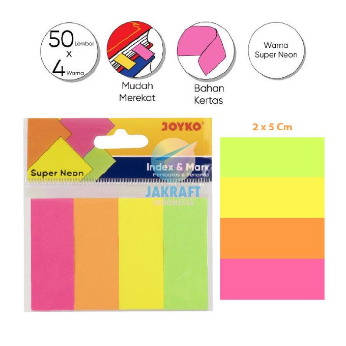 Jual Memo Tempel Index & Mark Joyko Im-67 Isi 200 Sticky Note Bahan ...