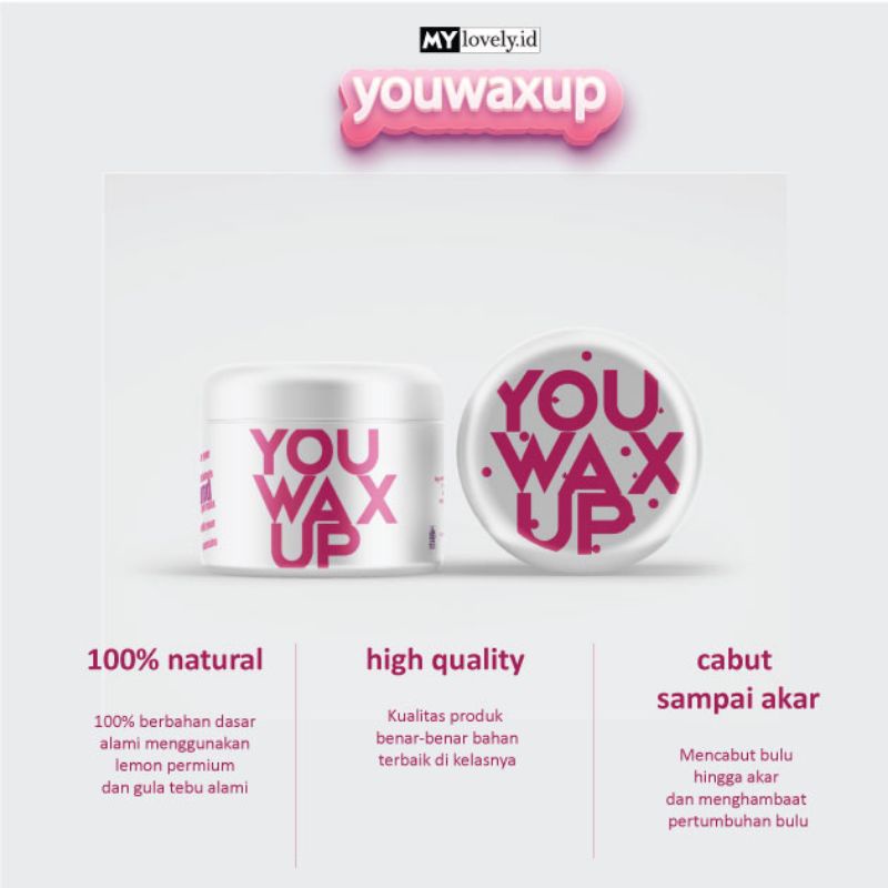 Jual YOU WAX UP WHITE 450gram cabut bulu WAXING SUGAR WAX cabut bulu ...