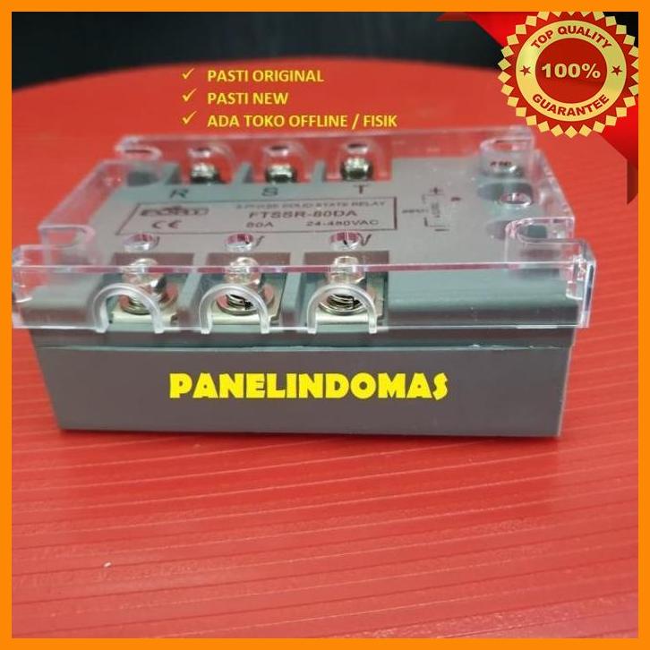 Jual (pane) ftssr-80da 3 phase solid state relay / ssr dc-ac merk fort | Shopee Indonesia