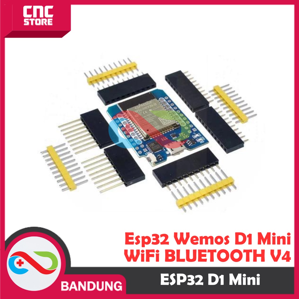 Jual ESP32 WEMOS D1 MINI WiFi BLUETOOTH V4 DEVELOPMENT BOARD + PIN ...