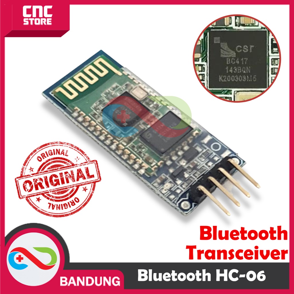 Jual HC-06 HC06 BLUETOOTH TRANSCEIVER MODULE FOR ARDUINO UNO MEGA ORIGINAL | Shopee Indonesia