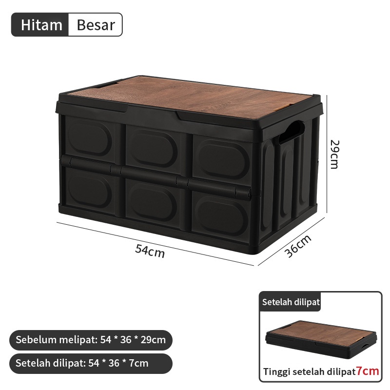 Jual Kotak Penyimpanan Penutup Kayu Multi-Fungsi Dengan Pegangan Kotak ...