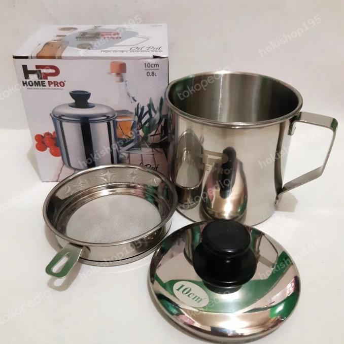 Jual Tempat Bekas Minyak Goreng/Saringan Minyak Goreng OilPot Home pro ...