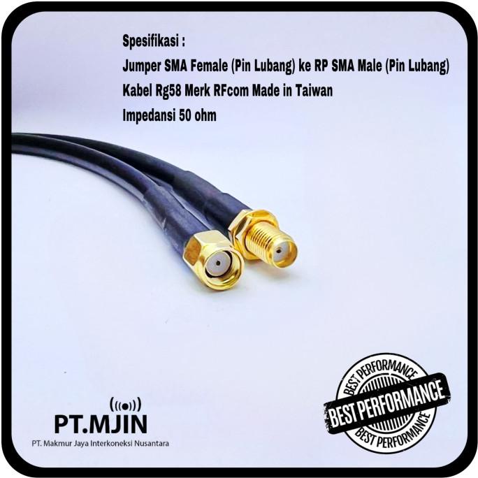 Jual Kabel Jumper Rg58 RP SMA male ke SMA female Panjang 7Cm | Shopee Indonesia