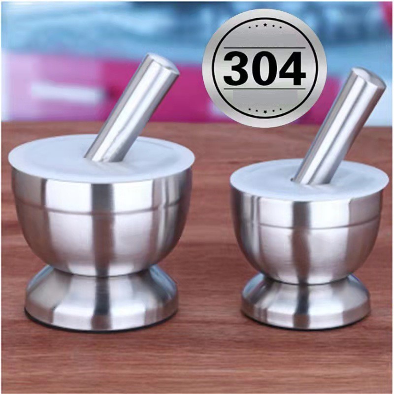 Jual Cobek Ulekan Tumbukan Umbuk Bumbu Dapur Obat Stainless Steel ...