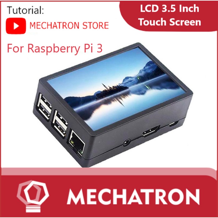 Jual Lcd Touchscreen 3.5 Inch + Casing Raspberry Pi 3B 3B+ Layar ...