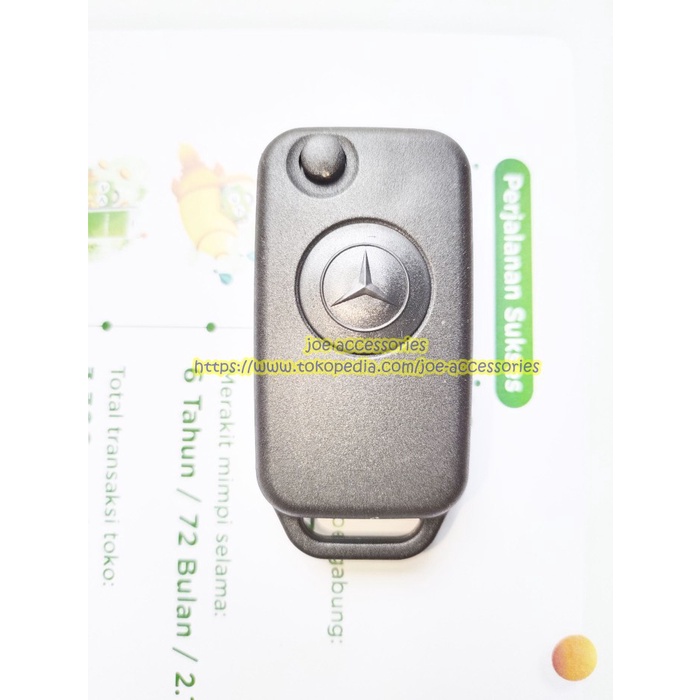 Jual kode07 mercedes benz casing kunci lipat flipkey mercy w202 w124 ...