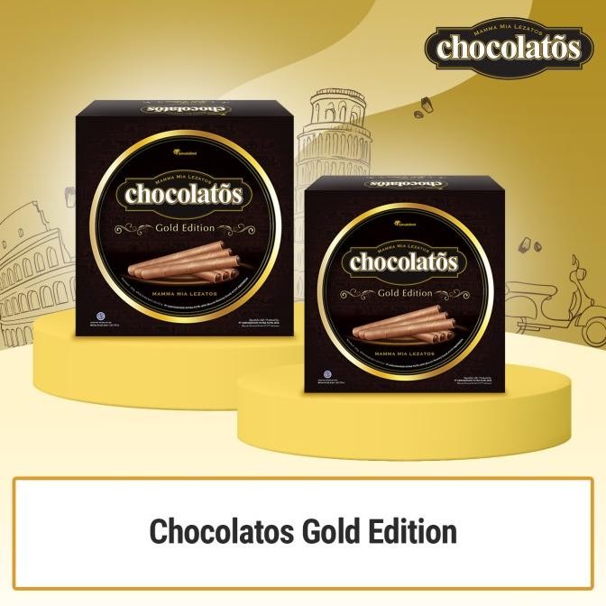 Jual Biskuit Wafer - Chocolatos Gold Edition, Biskuit / Wafer Roll - 2 ...