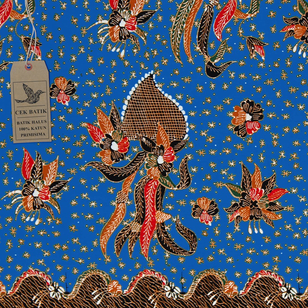 Jual Kain Batik - Motif Madura Bunga Cumi - Cumi (Biru) | Shopee Indonesia