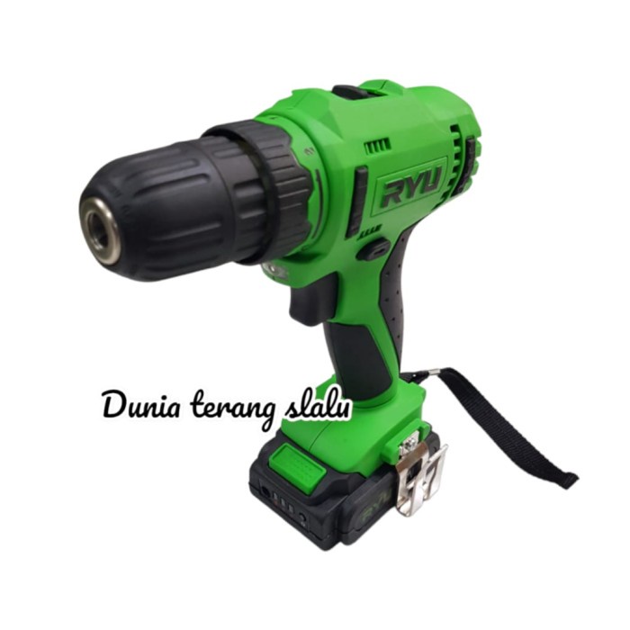 Jual Mesin Bor Listrik Cordless Ryu 10Mm Led Lithiumion 2Batere Rcd12V ...