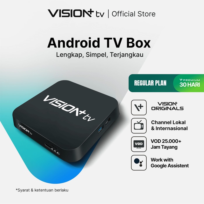 Jual Android TV Box Vision+ TV by MNC Play GRATIS TV NASIONAL SEUMUR HIDUP - Genric,Regular Plan ...