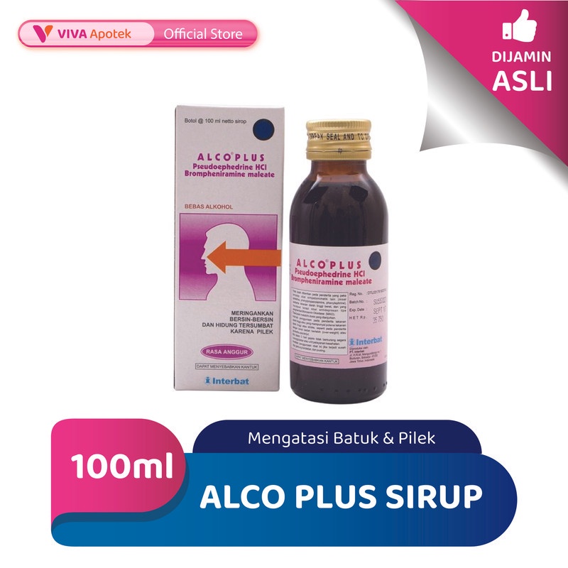 Jual Alco Plus Sirup untuk Mengatasi Pilek (100 ml) | Shopee Indonesia